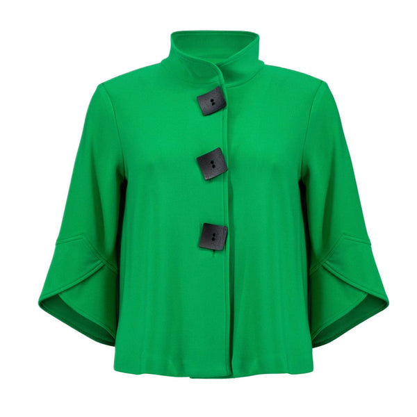 Fold Over Jacket With Sleeves And Buttons - Gee Loretta