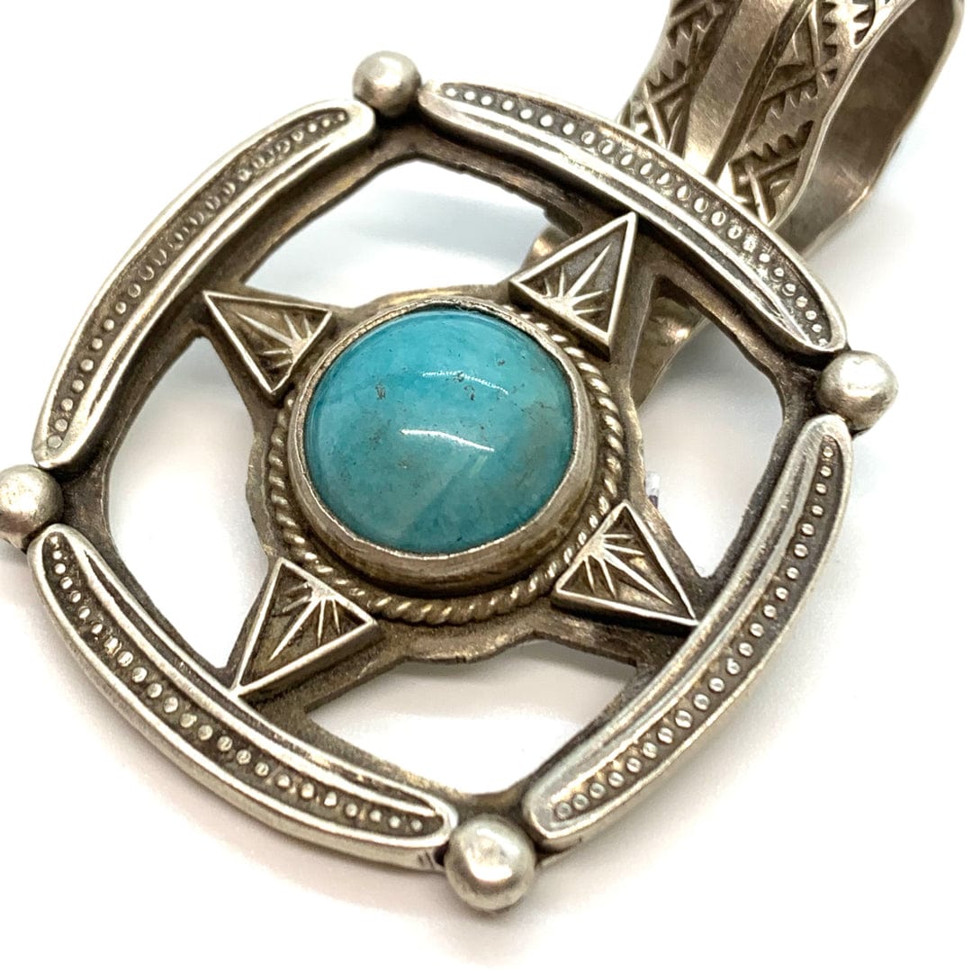 Lawrence Baca Turquoise Pendant - Gee Loretta